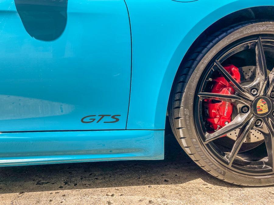 "GTS" Door Vinyl Logo Emblems for Porsche Vehicles (Boxter, Cayman, 91 ...